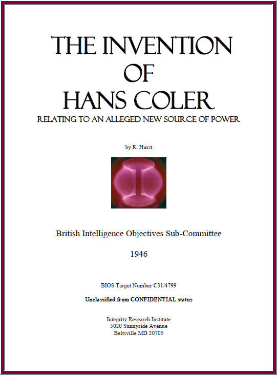 The Invention of Hans Coler: An Alleged New Power Source – Integrity ...